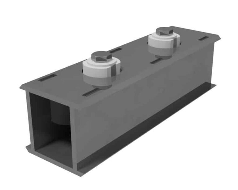 4″ Dual Slotted Rail Connector. Incl. Wedge Bolts - Peinemann Technical ...