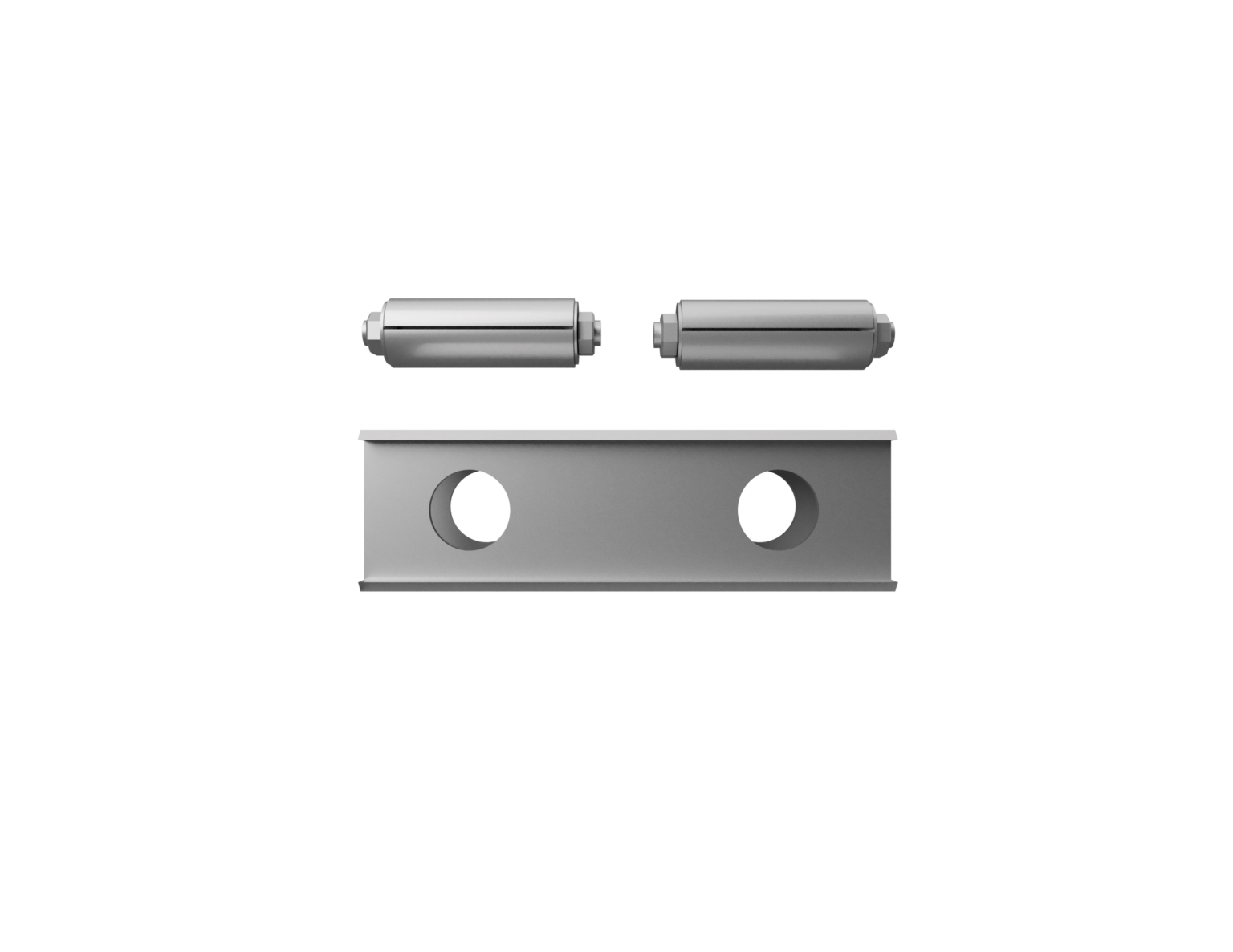 4″ Dual Slotted Rail Connector. Incl. Wedge Bolts - Peinemann Technical ...