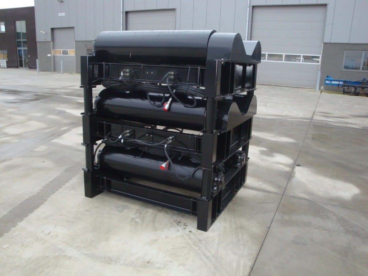 Heavy Duty Standard (Two-Drums) Hydraulic Roller Set (2 Driven & 1 Non ...