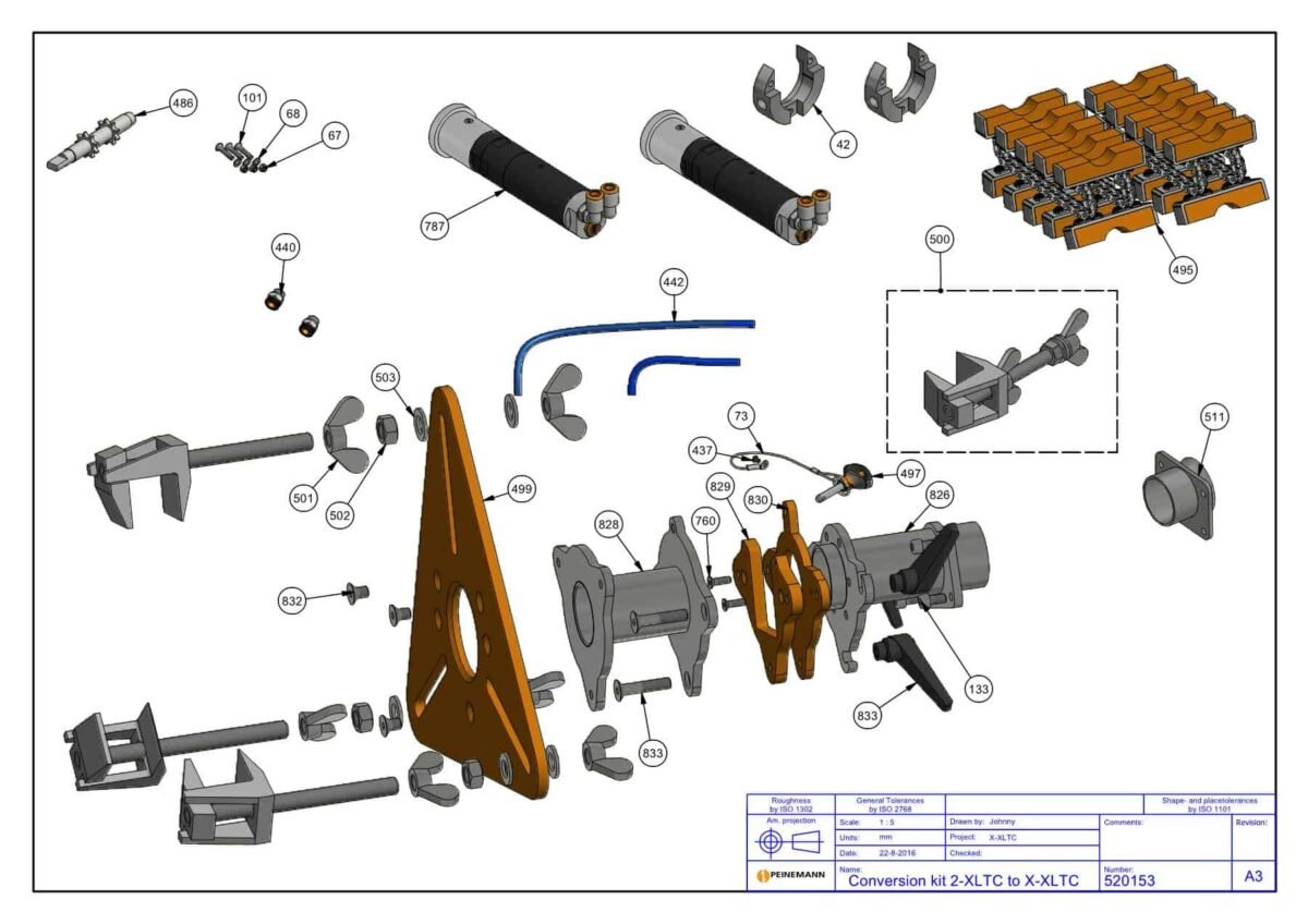 Conversion Kit 2-XLTC to X-XLTC - Peinemann Technical Configurator